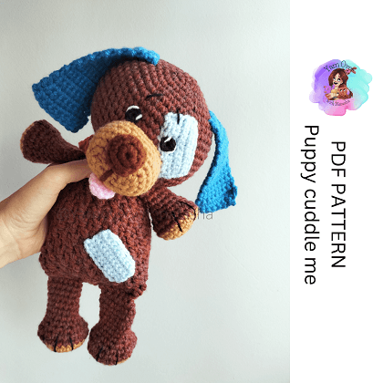Puppy cuddle me- Pattern – Yarn Over