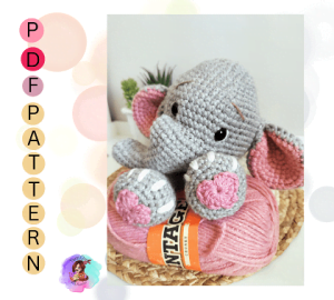 Elephant cuddle me – PATTERN