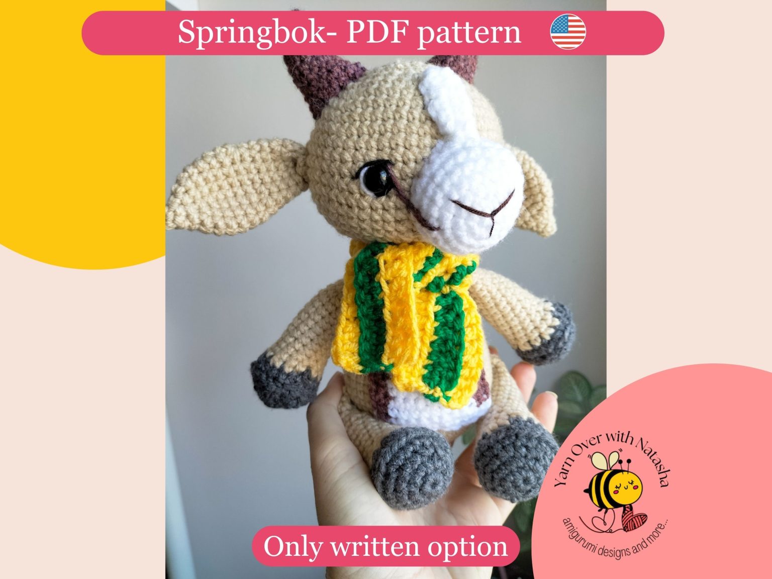Springbok PDF Pattern (Only written pattern)