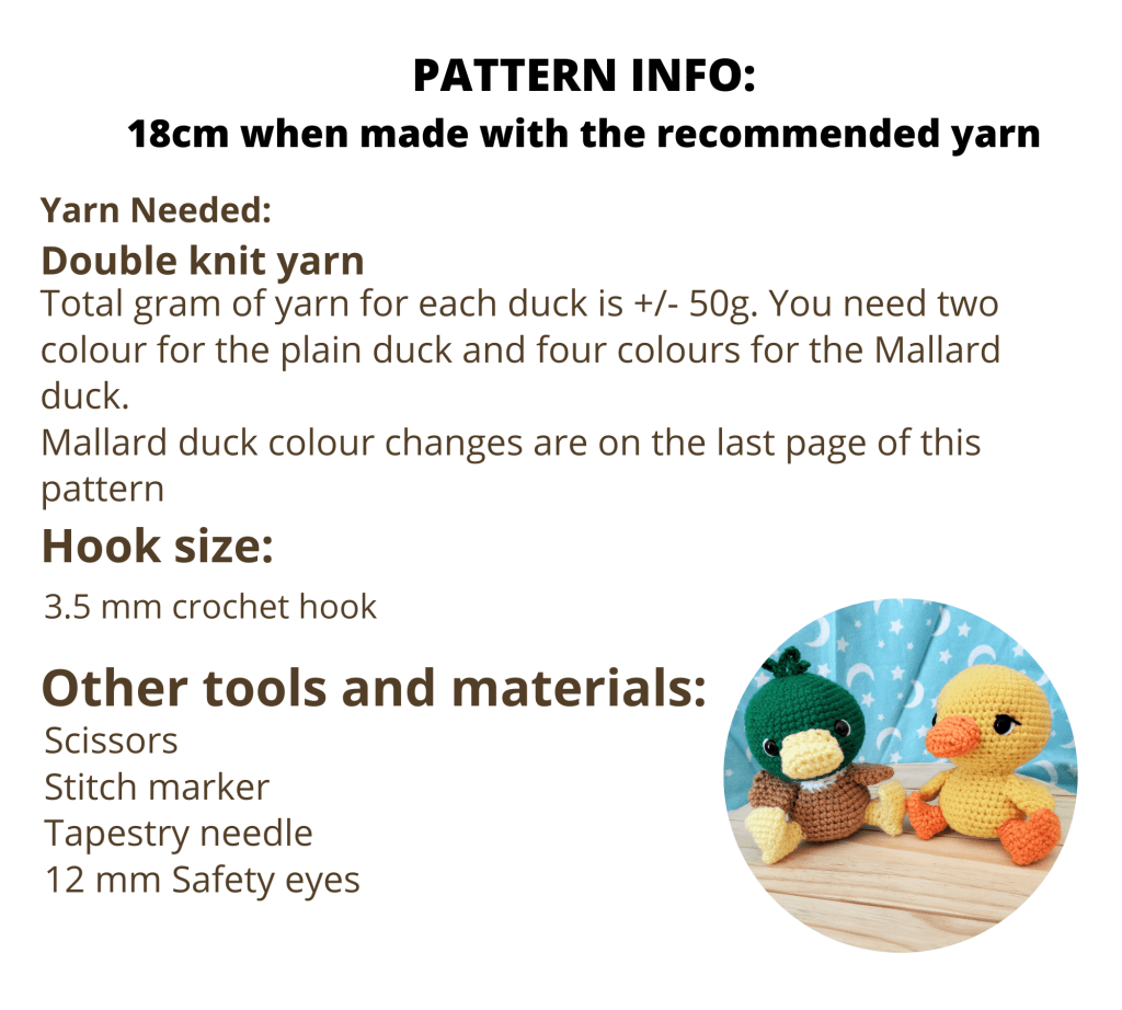 Little duck – PDF PATTERN