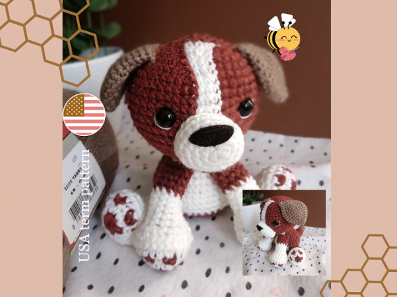 Hunter the beagle- PDF pattern – Yarn Over with Natasha